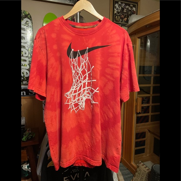 Nike | Shirts | Custom Rare Of 1 Nike Broken Basketball Net Nike Check ...